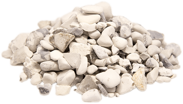 Hvide natursten til indkørslen og haven - Champost.dk